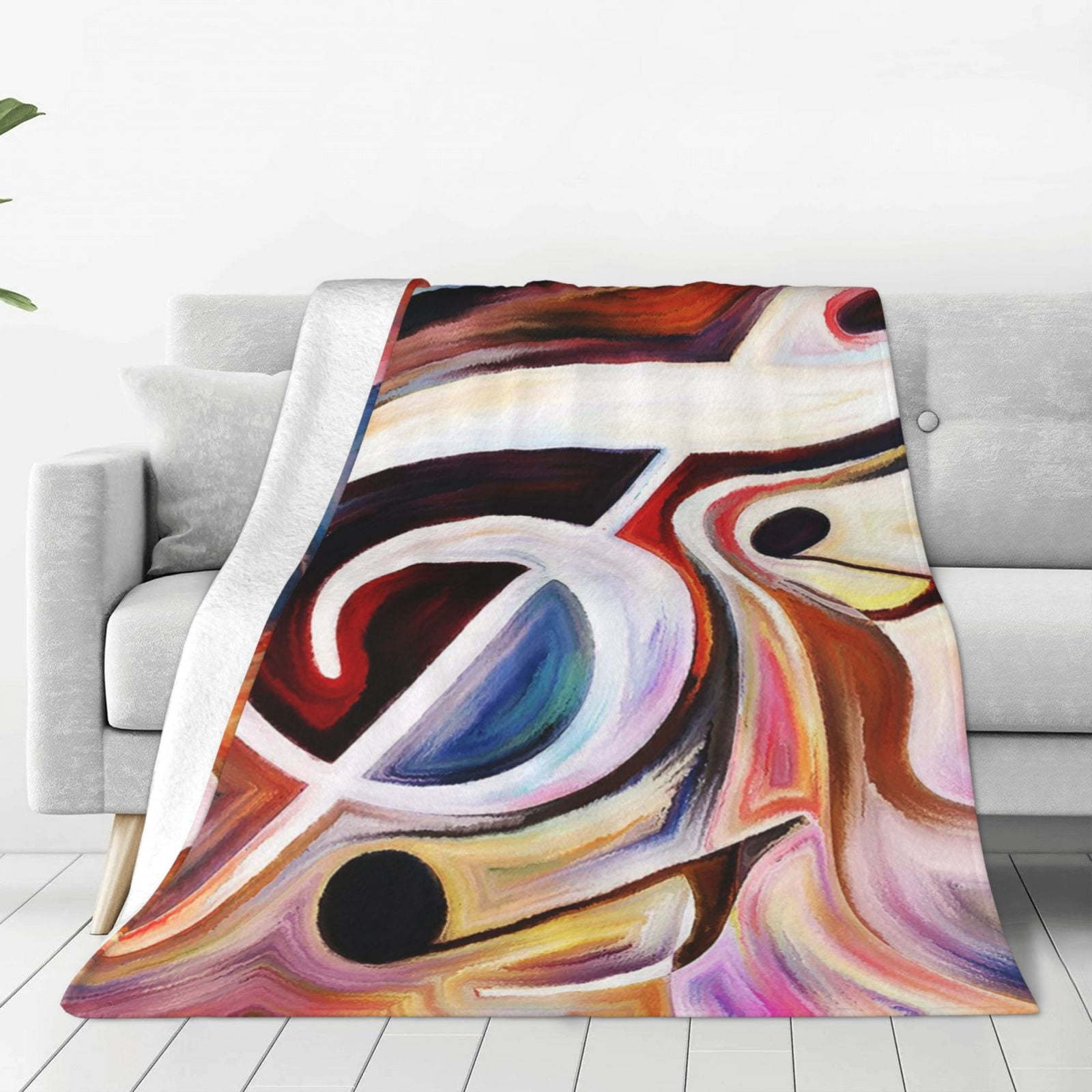 Colorful Music Note Blanket Print Throw Blanket Soft Comfortable for ...