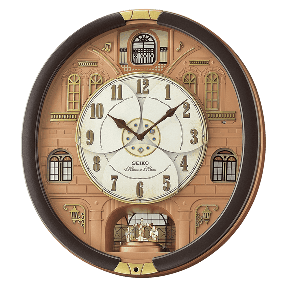 Seiko Midnight Royale Melodies In Motion Musical Wall Clock, Oval ...