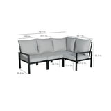 Mainstays Asher Springs Outdoor 4-Piece Sectional Sofa Set - Walmart.com