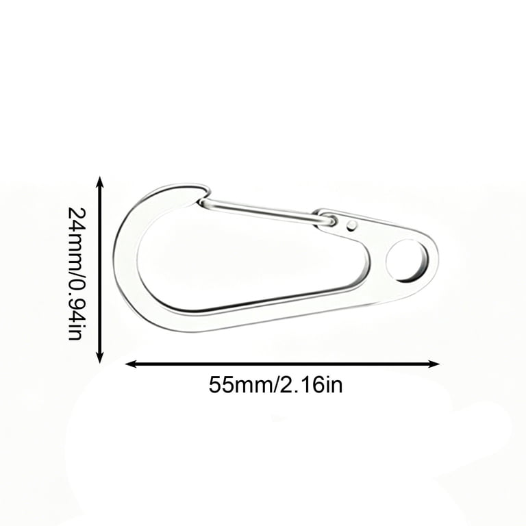 Spring Gate Snap Hook, Stainless Steel Clip for DIY Crafts Keychains ...