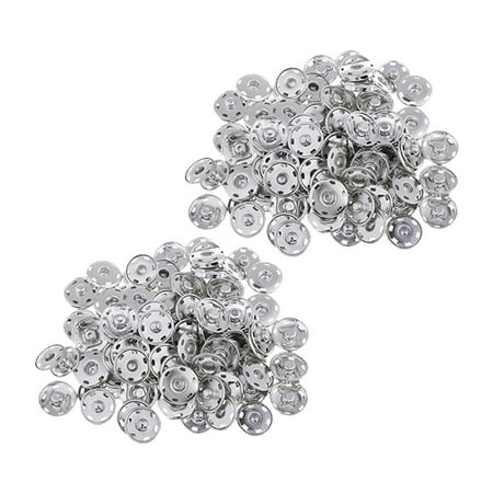 100 Sets 19mm 21mm Buttons Press Button Metal Snap Fasteners For Dress ...