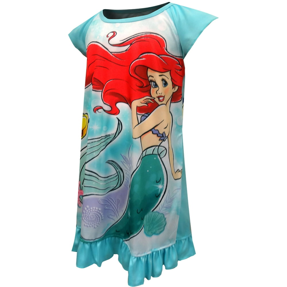 Disney - Disney Girls' Disney Princess Little Mermaid Ariel Nightgown ...