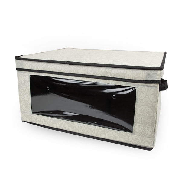 DII Red Wine Glass Storage Bin with Removable Insert for Protecting or ...