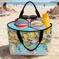 Eucalyptus Leaves Lemon Beach Bag for Women, Large Breathable Mesh ...