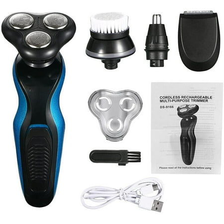 Electric Shavers for Men,4 in 1 Rechargeable Wet and Dry Electric ...