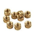 Threaded Insert Self Clinching Nut Brass Internal Thread Knurled Gold ... Threaded Insert Self Clinching Nut Brass Internal Thread Knurled Gold ...