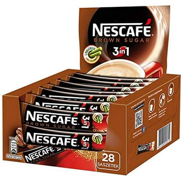 Nescafe 3 in 1 Strong Instant Coffee Single Packets 28x17g - Walmart.com
