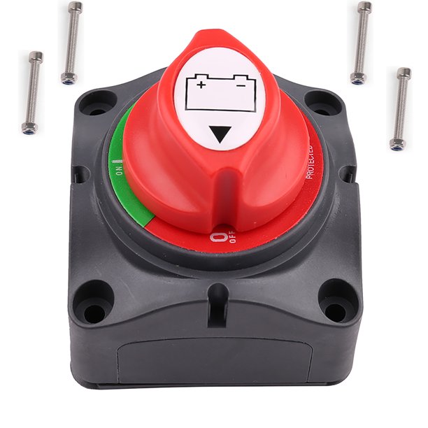 LotFancy Battery Switch, 12V 24V 48V Battery Disconnect Master Cutoff ...