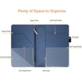 RSAquar Server Book with Zipper Pocket, Premium Leather Server Books ...