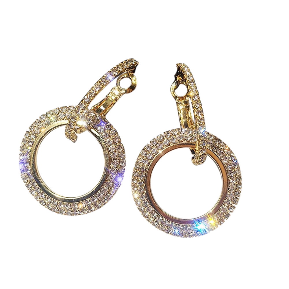 Click here for Riforla New Fashion Round Diamond Earrings Women S... prices