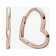 Free Shipping! PANDORA Small Asymmetric Heart Pandora Rose Hoop ...