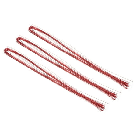 Uxcell 32 Inch 26 Gauge Paper Wrapped Floral Stem Wire Bouquet Stem Red ...