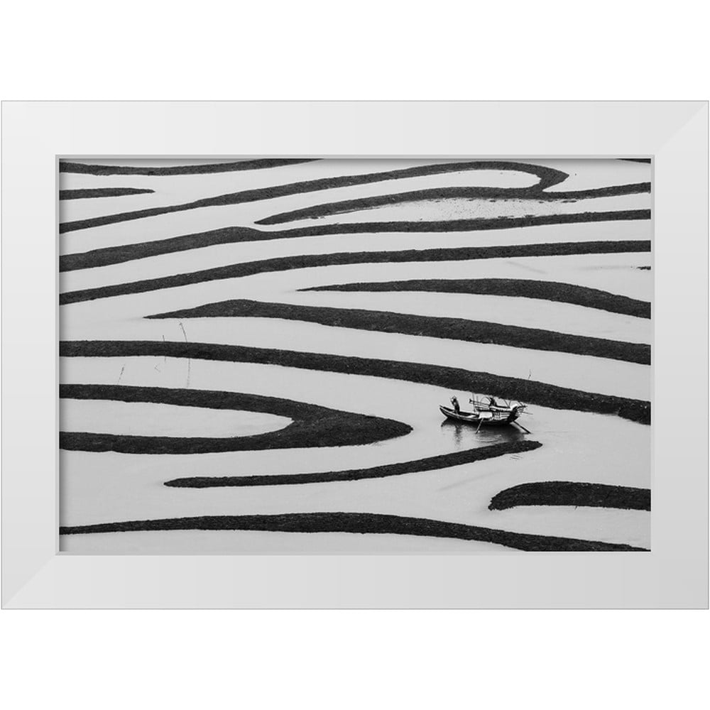 Youdutian 32x23 White Modern Wood Framed Museum Art Print Titled - The Beauty of Simple Life ...