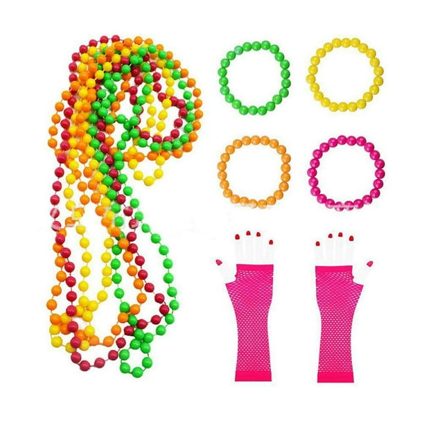 Retro Costume Accessories,Retro 80s Neon Costume Neon Costume Set ...