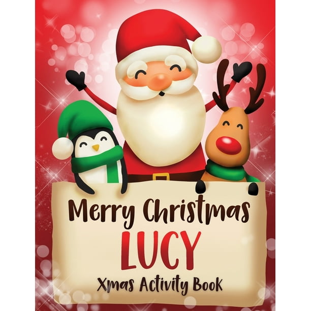 Merry Christmas Lucy Fun Xmas Activity Book Personalized For