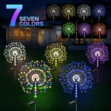 LINYAN-2 Pack 250LED Solar Garden Lights Outdoor, Dual Lighting Modes ...