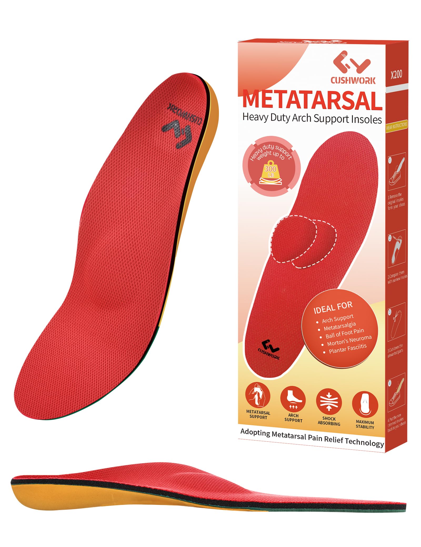 Plantillas De Metatarsalgia Cushwork X200 Para El Dolor En La Bola Del Plantillas De Metatarsalgia Cushwork X200 Para El Dolor En La Bola Del