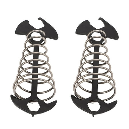 Tent Rope Tightener, Deck Anchor Pegs Fish Bone Shape Firm Sturdy Wind ...