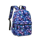 K-Cliffs Unisex 18" Galaxy Printed Backpack Simple Pattern Bookbag ...