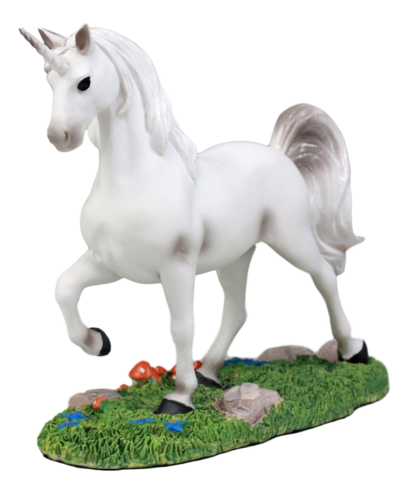 Ebros Enchanted Forest Glade Strolling Unicorn Figurine Decorative ...