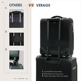 VERAGE Underseat Carry On Luggage with Wheels, USB Port, Black, 16-Inch Travel Bag - Walmart.com