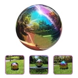 Hemoton Stainless Steel Garden Gazing Mirror Sphere, Hollow Globe Balls ...
