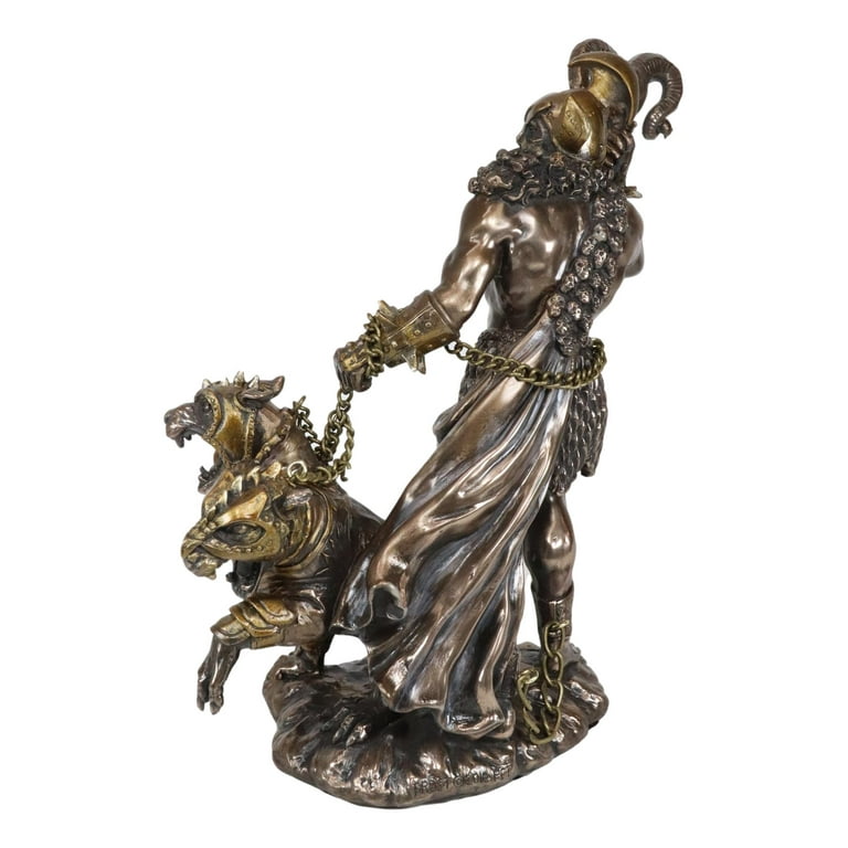 Hades Greek God Of The Underworld Cerberus Dogs Statue
