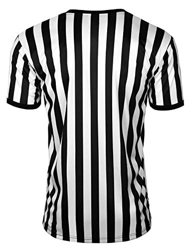 Buy FitsT4 Men's Official Black & White Stripe Referee Shirt/Zipper ...