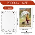 Clear Scalloped Acrylic Magnetic Picture Frames for Fridge Locker 4 ...