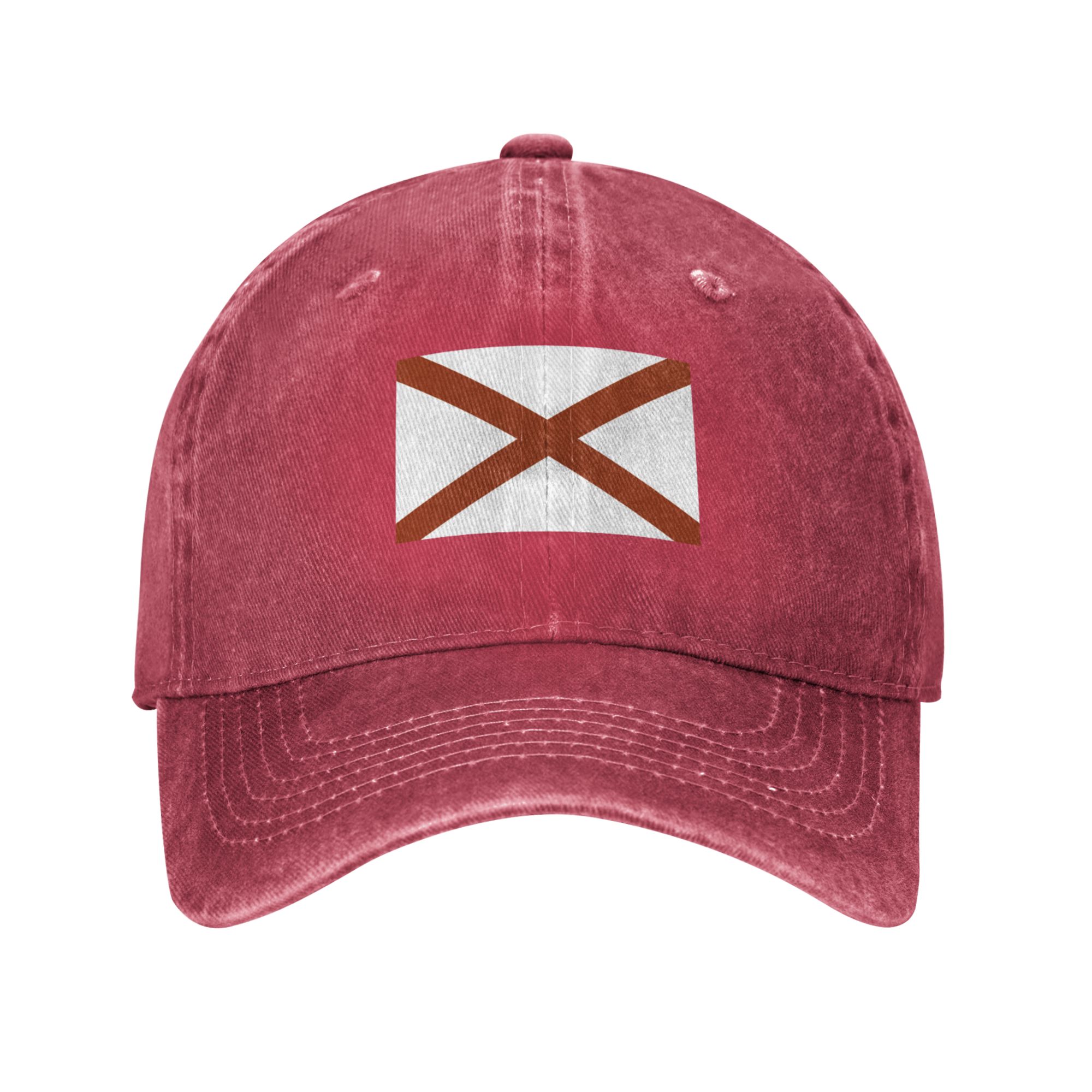 DouZhe Adjustable Washed Cotton Baseball Cap - Alabama State Seal Flag ...
