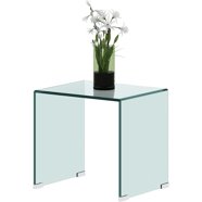 Modern End Table with Shelves - Transitional Accent Table, Living Room ...