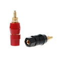 1 Pair 4mm Banana Plug Connector Amplifier Terminal Binding Post Speak ...