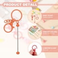 Beadable Keychains, Metal DIY Beaded Keychain Making Kit with Key Rings ...