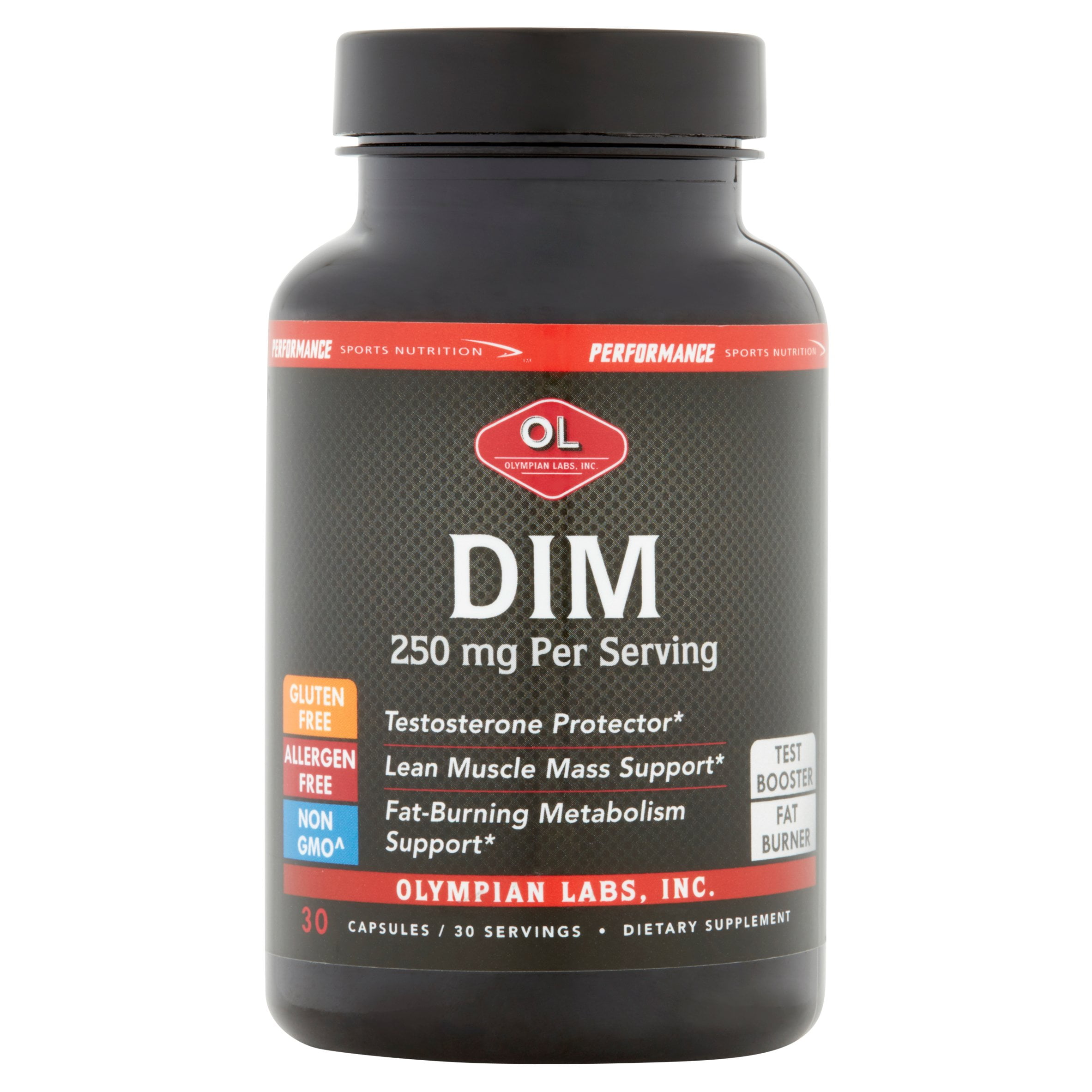 Olympian Labs DIM Capsules, 250 mg, 30 count - Walmart.com - Walmart.com