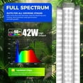 4FT T8 LED Grow Light Strips 6-Pack Full Spectrum 5000K Daylight White ...