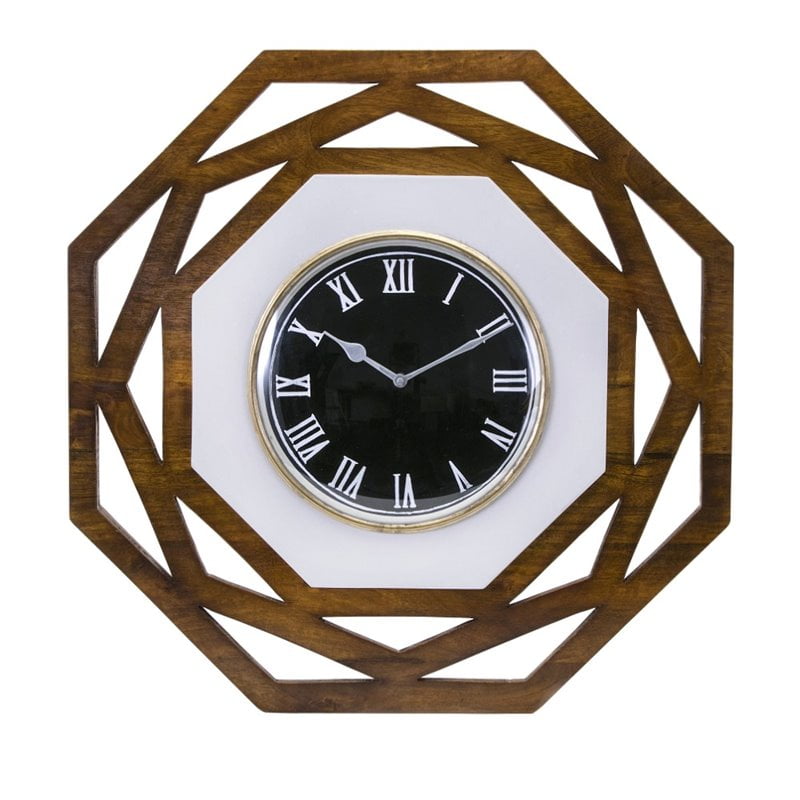 IMAX Corporation Spectrum Clock in Brown - Walmart.com