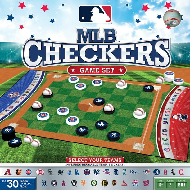 MasterPieces Officially licensed MLB League-MLB Checkers Board Game for ...