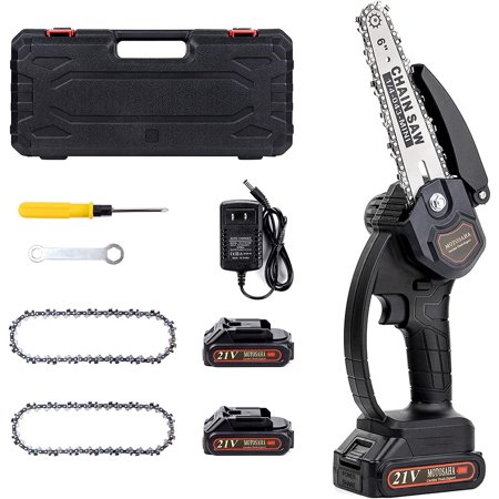 Lithium Battery Chainsaw 6 Inch Cordless Mini Chainsaw Battery Powered ...