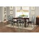 Better Homes & Gardens Bankston Mocha 7 Piece Dining Set with 6 Maddox ...