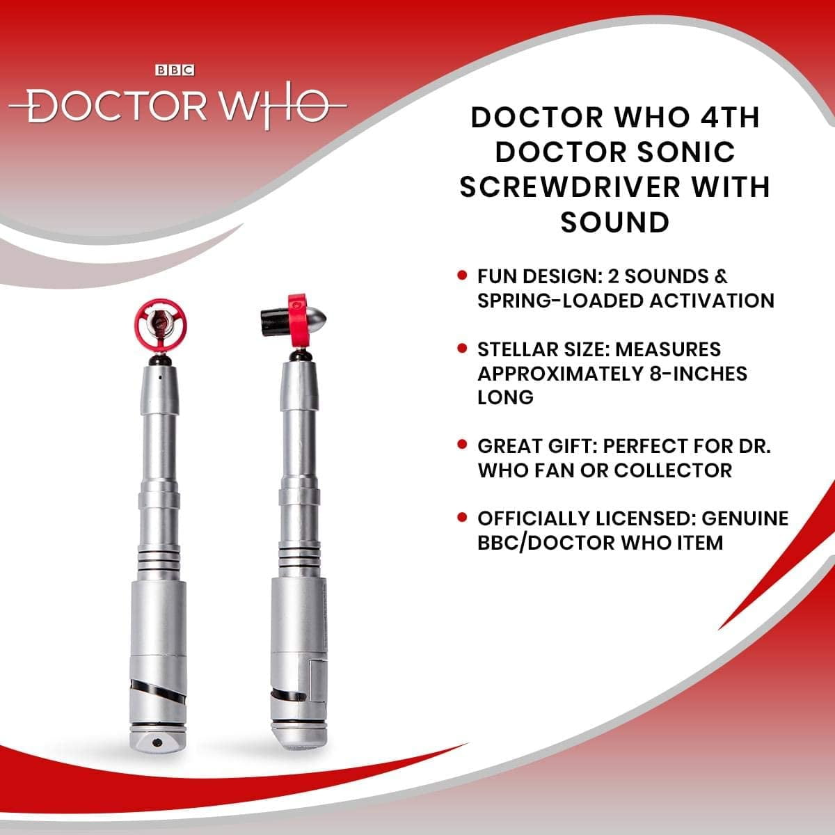 Buy Doctor Who Sonic Screwdriver - Fourth Doctor's Replica Gadget with ...