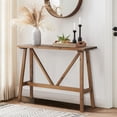 43" Farmhouse Solid Wood Console Tables, Rustic Hallway Table, Solid ...
