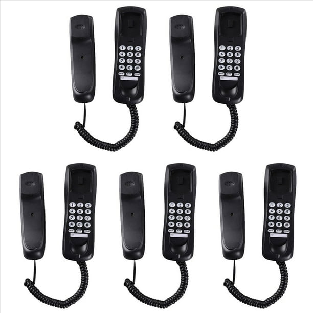 5X Teléfono de Pared, Teléfono con Cable, Teléfono Fijo, Teléfono ...