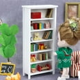 Jaihui Miniature Kids Bookcases, Synthetic White, 7.67x3.58x7.67 in, 0. ...