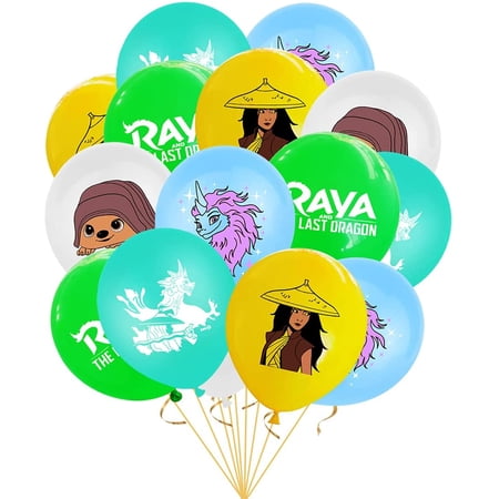 25pcs Raya and The Last Dragon balloons,Raya and The Last Dragon theme ...