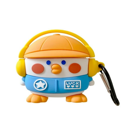 Suitable for air pods cute little yellow duck headphone set Apple ...
