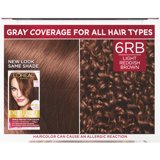 L'Oreal Paris Excellence Creme Permanent Hair Color, 6RB Light Reddish ...
