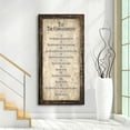 Asdg12s-10 Commandments Decor Wall Art Large Wall Art 30x60 inch Ten ...
