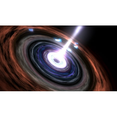 Gamma Rays in Active Galactic Nuclei Poster Print (18 x 10) | Walmart ...
