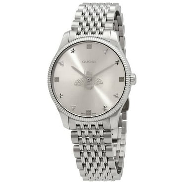 Gucci Men’s G-Timeless Quartz Silver Dial Watch, YA126284 - Walmart.com