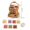 3D Beaded Basket DIY Kit, Beginner Friendly Bead Weaving Craft Set ...